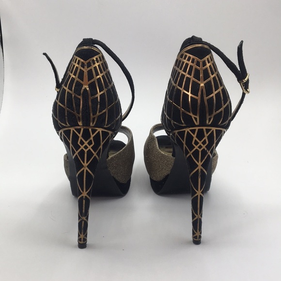Sam Edelman | Shoes | Sam Edelman 9 2 M High Heel Shoes Gold And Black ...